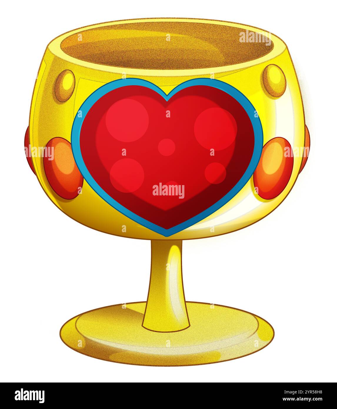 Cartoon shiny isolated cup goblet isolated illustration for kids Stock ...