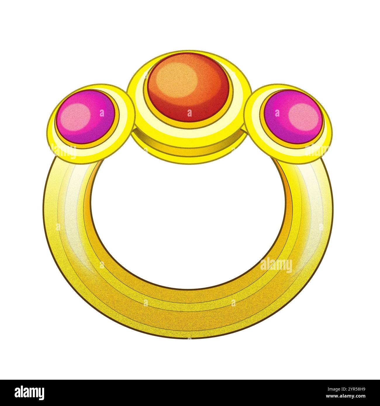 Cartoon element ring or bracelet isolated illustration for kids Stock ...