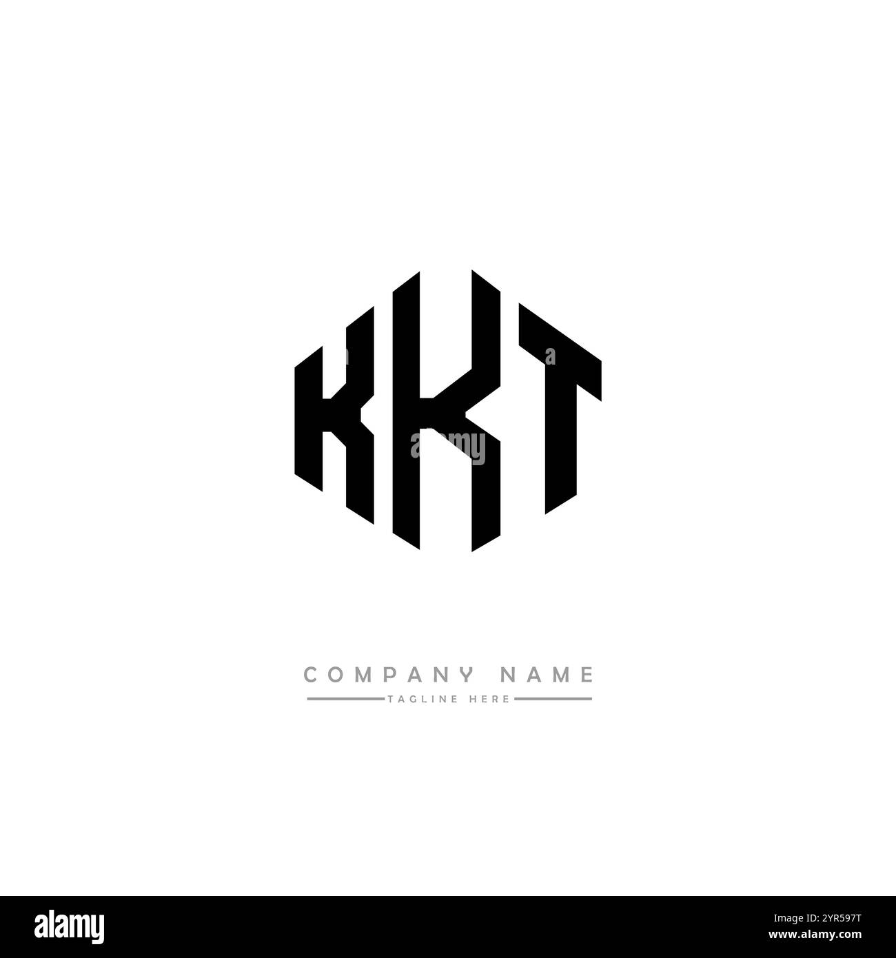 KKT letter logo design with polygon shape. KKT polygon and cube shape ...