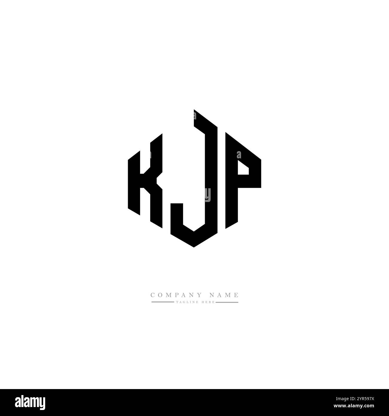 Kjp logo design hi-res stock photography and images - Alamy