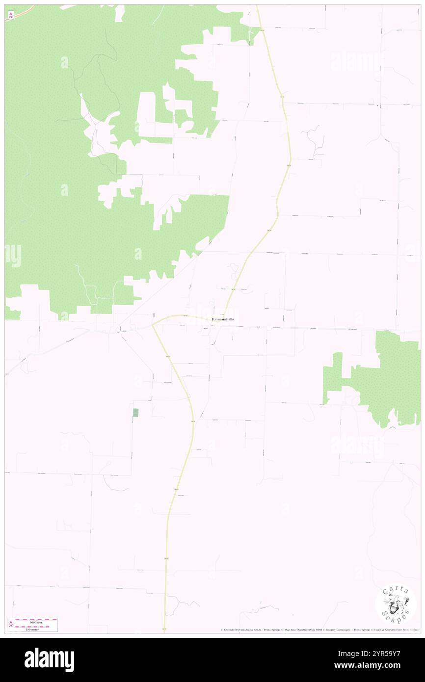 Map of raymondville Cut Out Stock Images & Pictures - Alamy