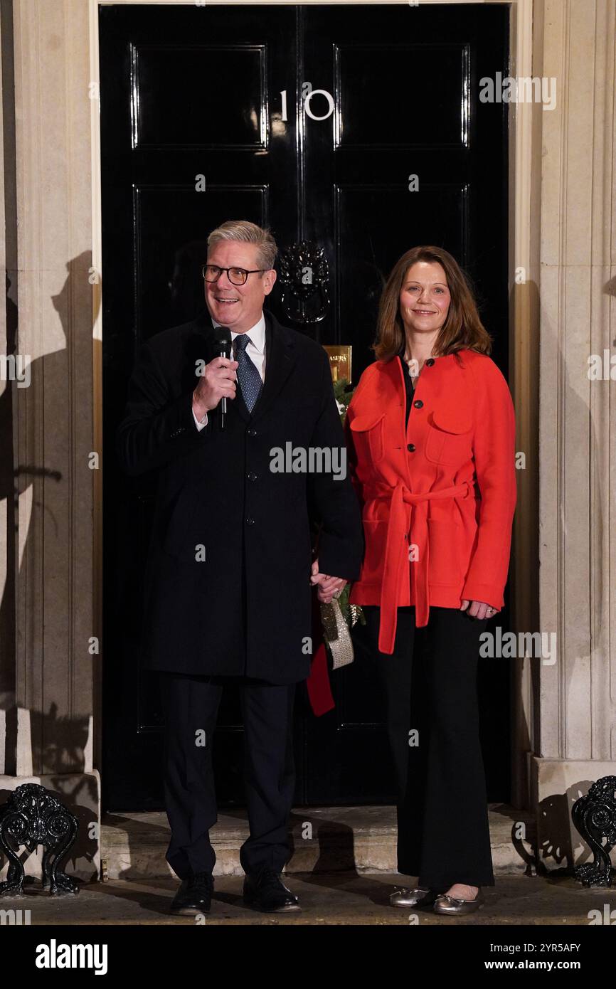 Prime Minister Sir Keir Starmer and his wife Lady Victoria Starmer ...