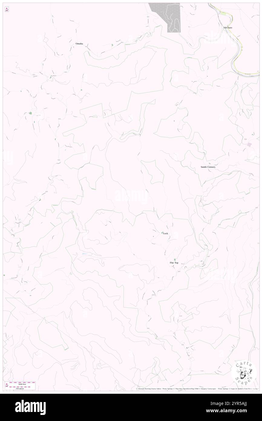 Dickenson county map hi-res stock photography and images - Alamy