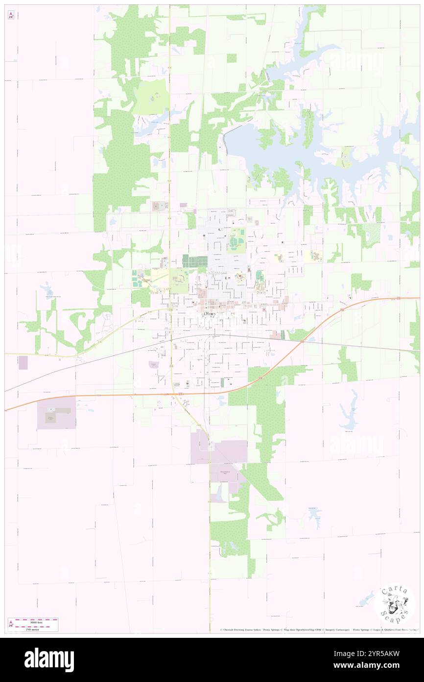 Olney illinois map Cut Out Stock Images & Pictures - Alamy