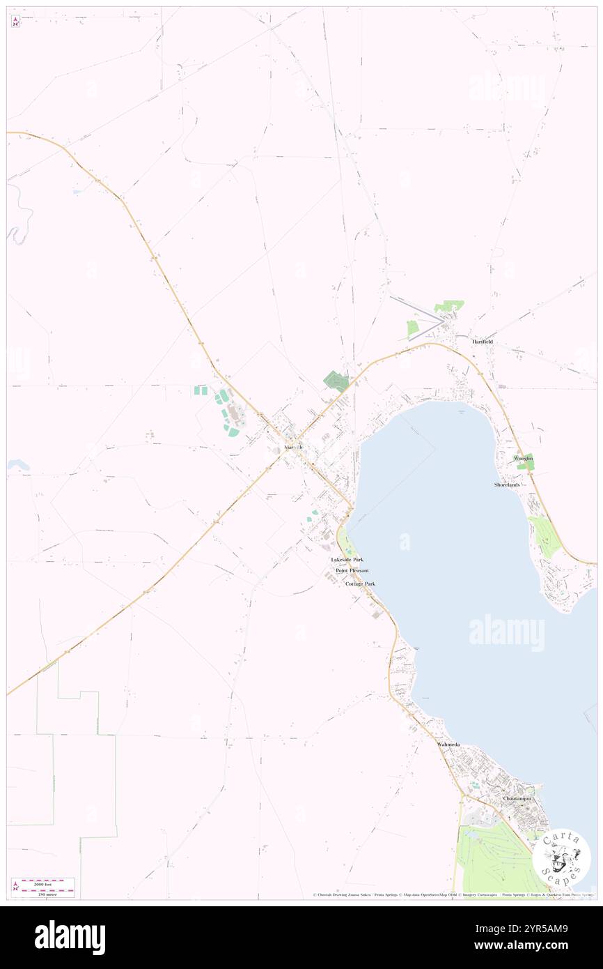 Map of mayville new york Cut Out Stock Images & Pictures - Alamy