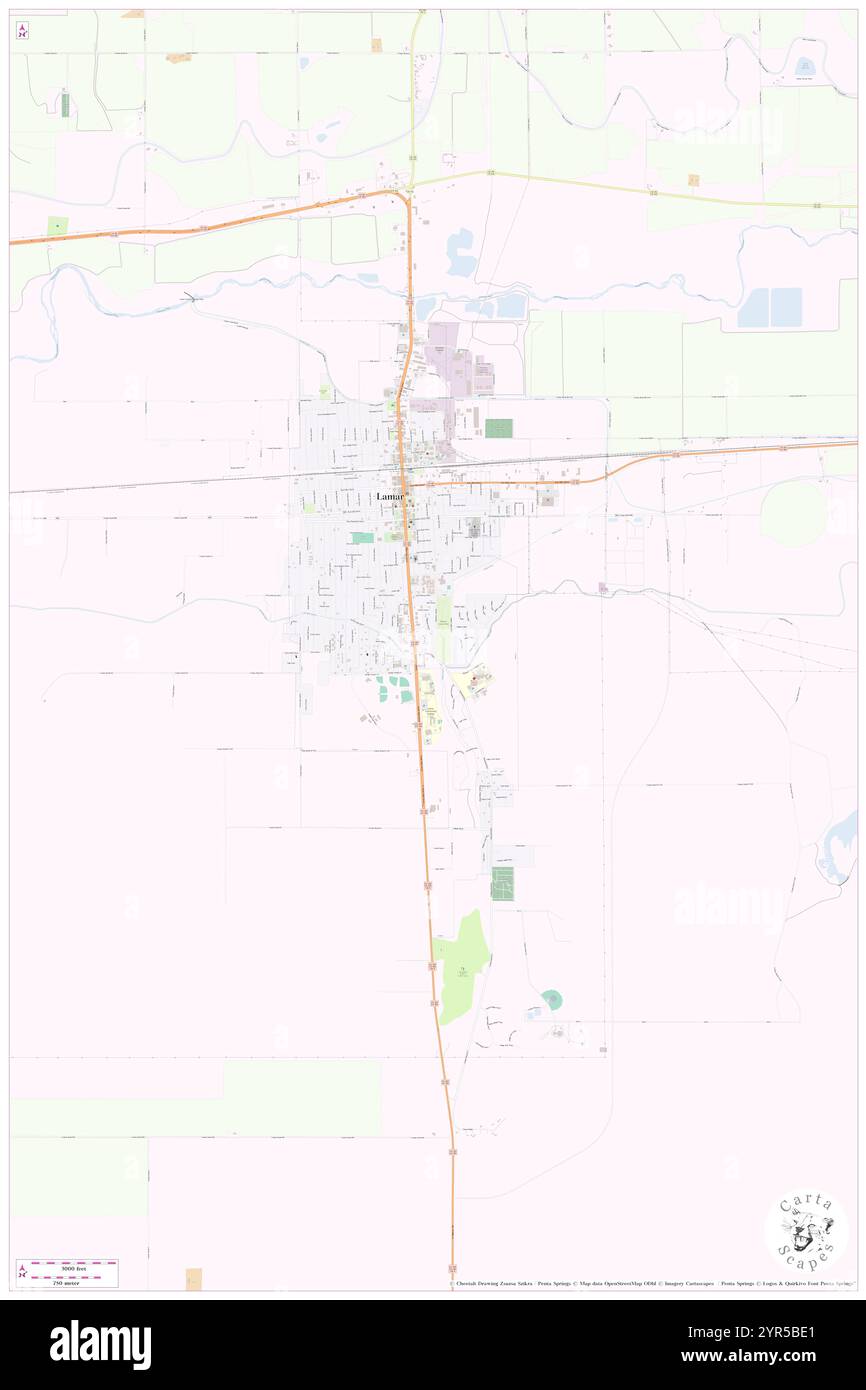 Prowers county map hi-res stock photography and images - Alamy