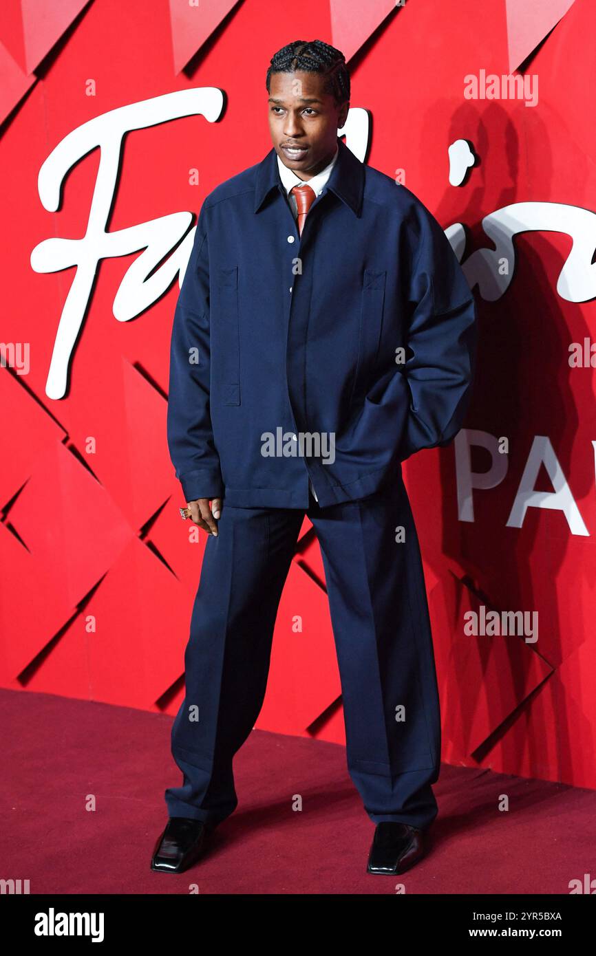 London, UK. 02nd Dec, 2024. ASAP Rocky attending The Fashion Awards ...