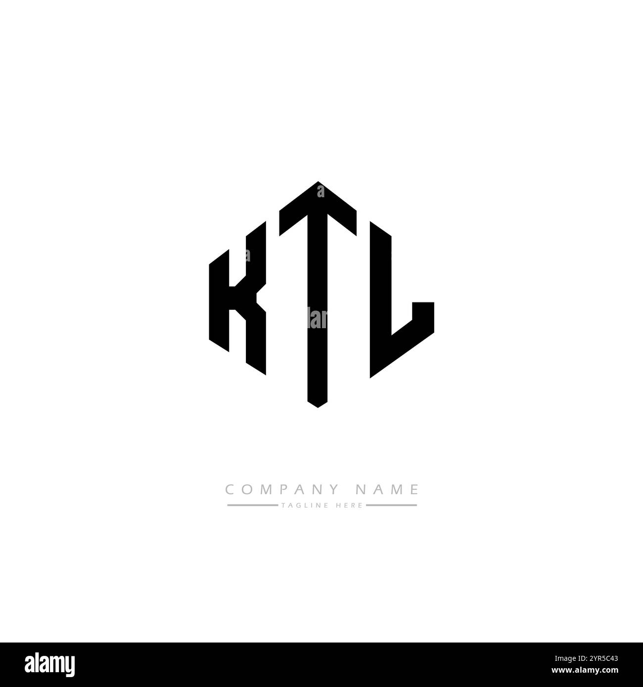 KTL letter logo design with polygon shape. KTL polygon and cube shape ...