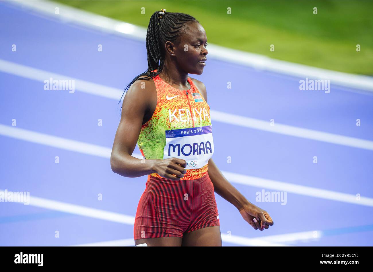 Mary Moraa participating in the 800 meters at the Paris 2024 Olympic Games Stock Photo - Alamy