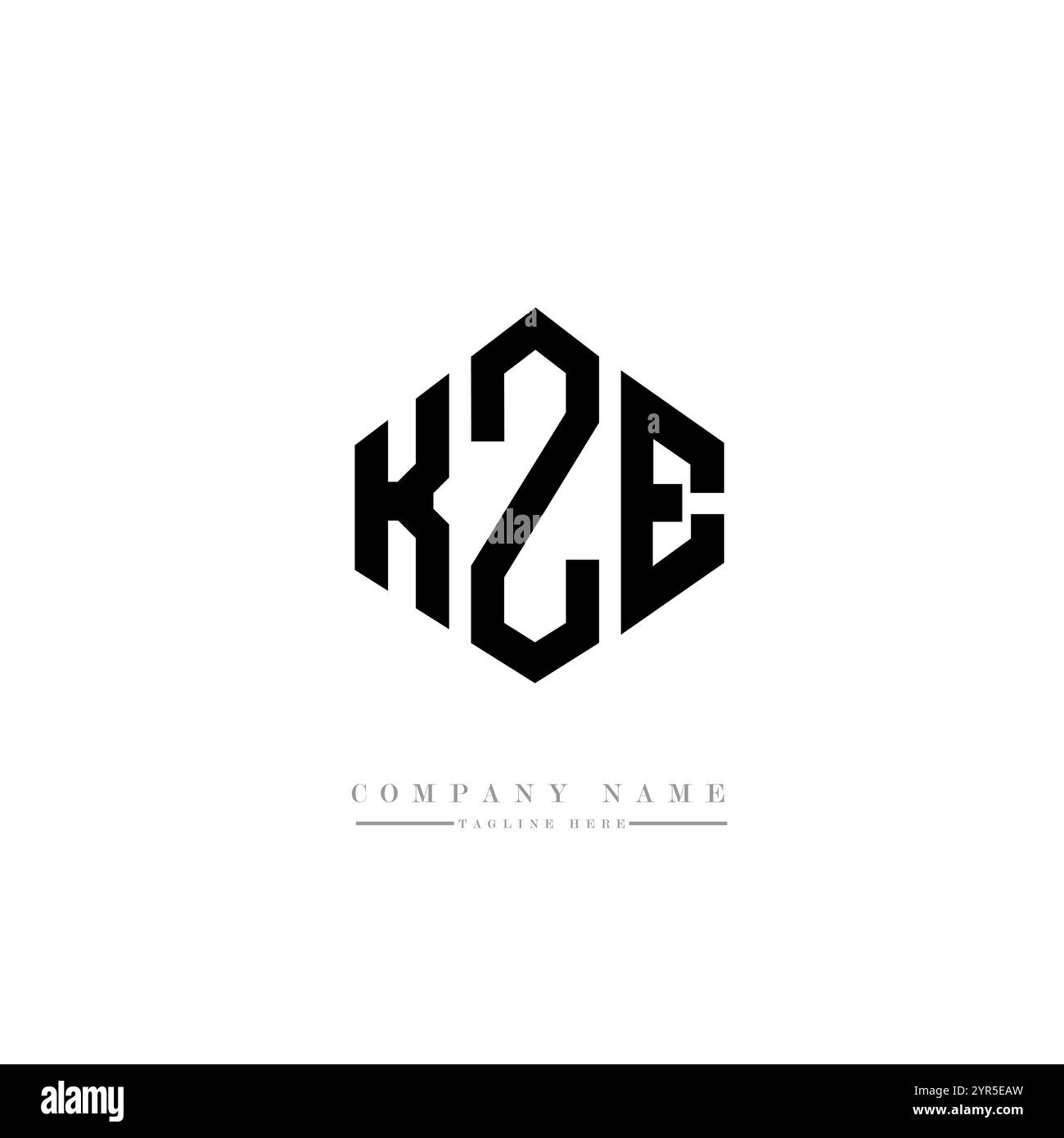 Kze logo design hi-res stock photography and images - Alamy