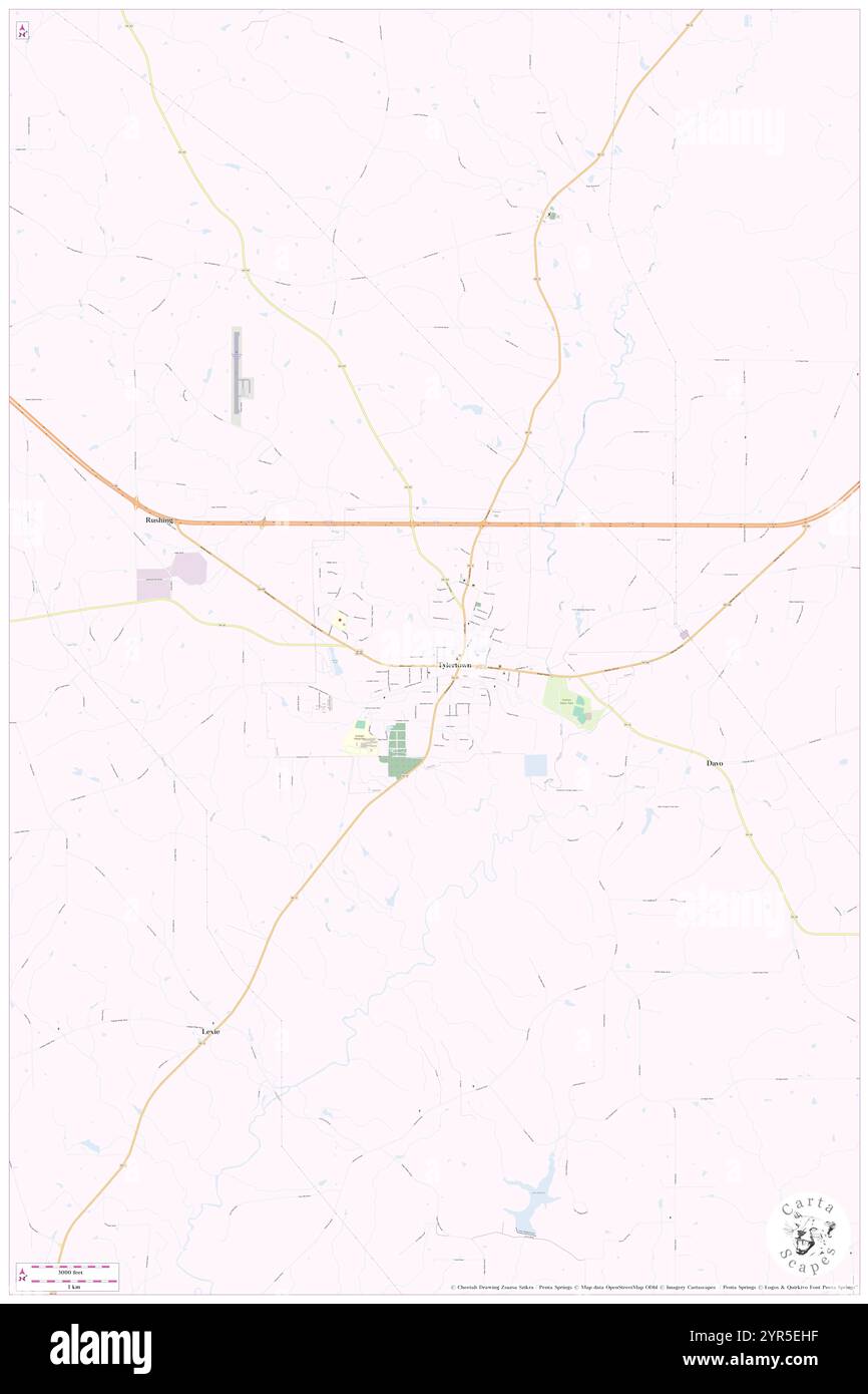 Tylertown map Cut Out Stock Images & Pictures - Alamy