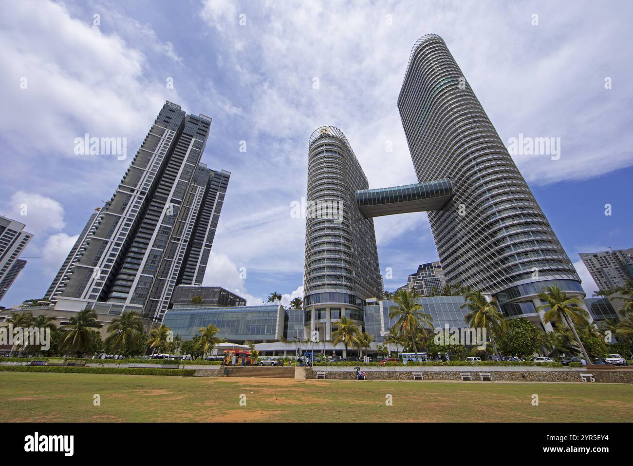 Colombo skyline, in front Galle Face Green, Colombo, Western Province ...