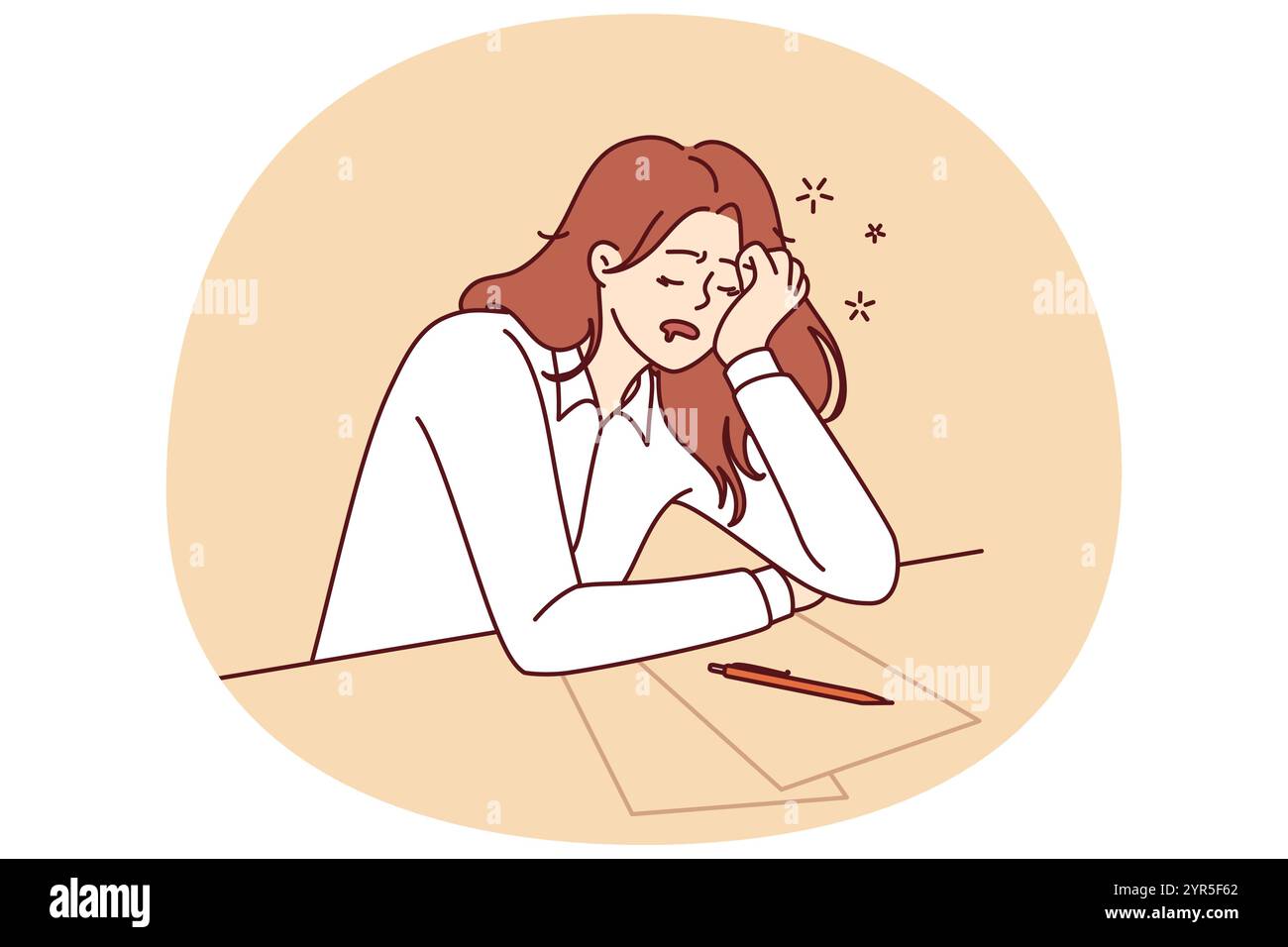 Overload girl Stock Vector Images - Alamy