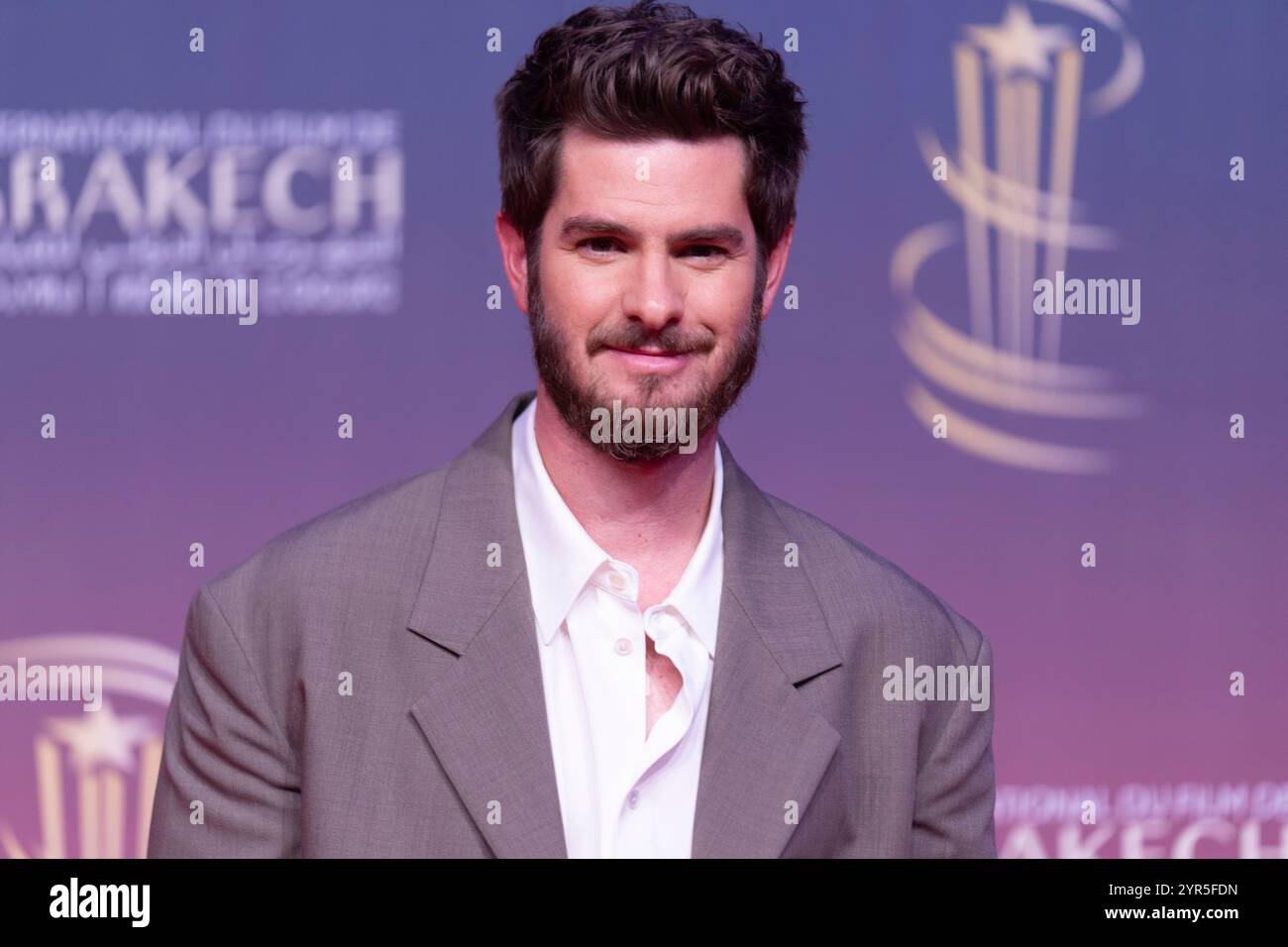 American British actor Andrew Garfield poses for a photo during the ...