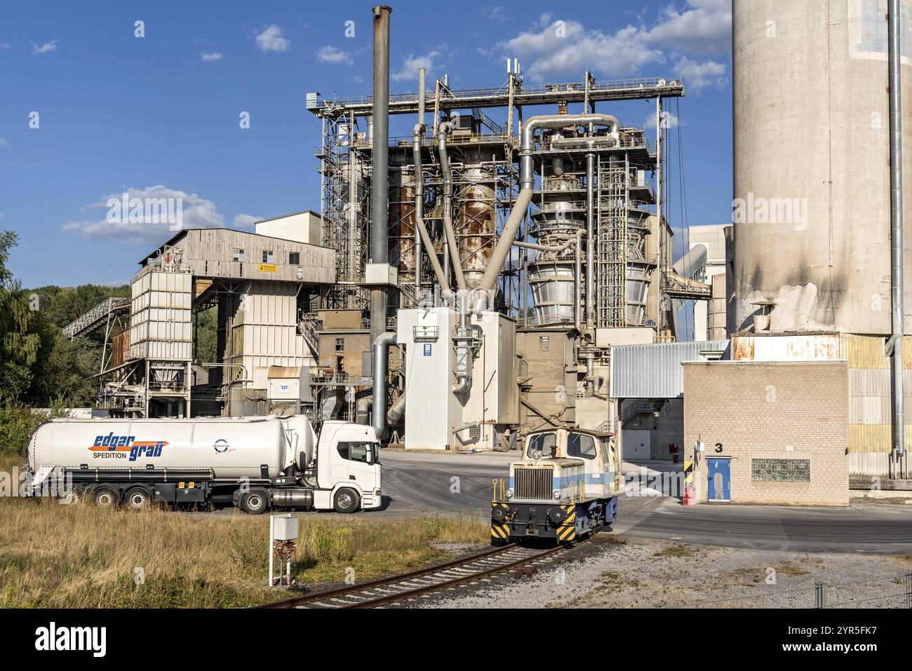 Kalkwerk Schaefer Kalk, plant for the production of lime, production ...
