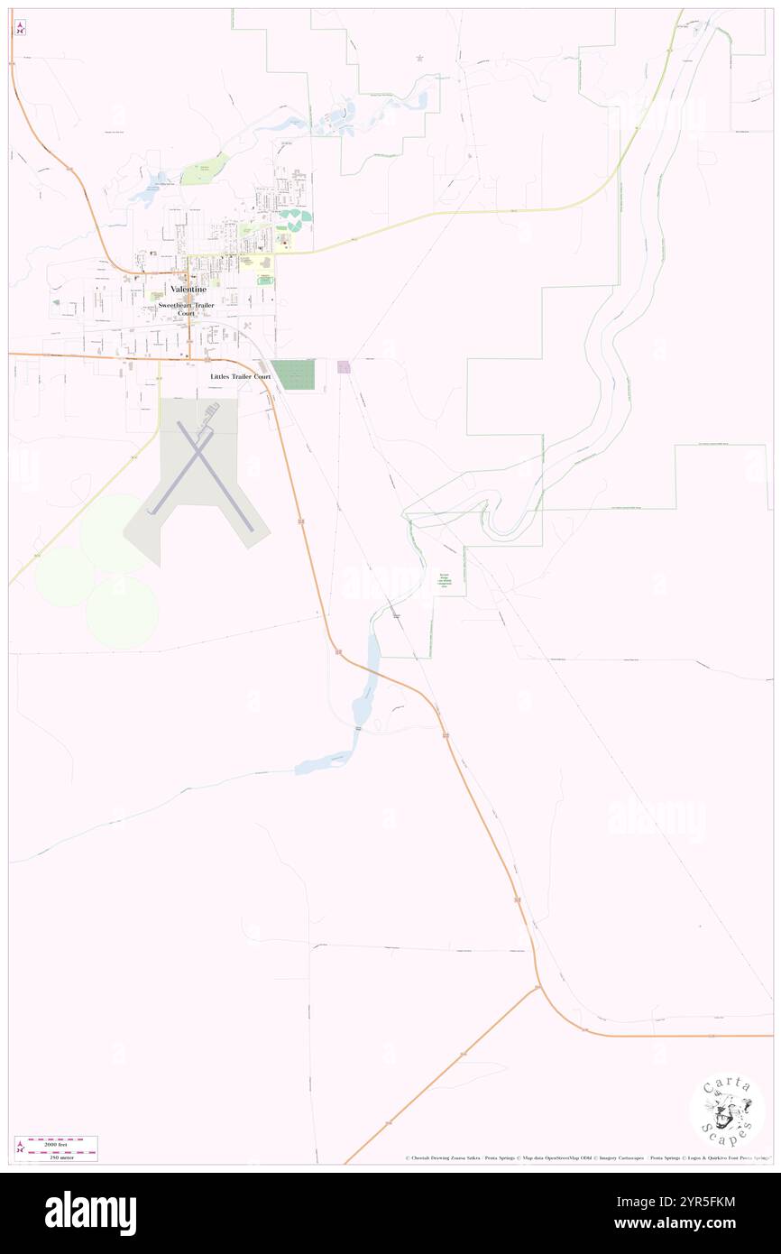 Valentine nebraska map Cut Out Stock Images & Pictures - Alamy