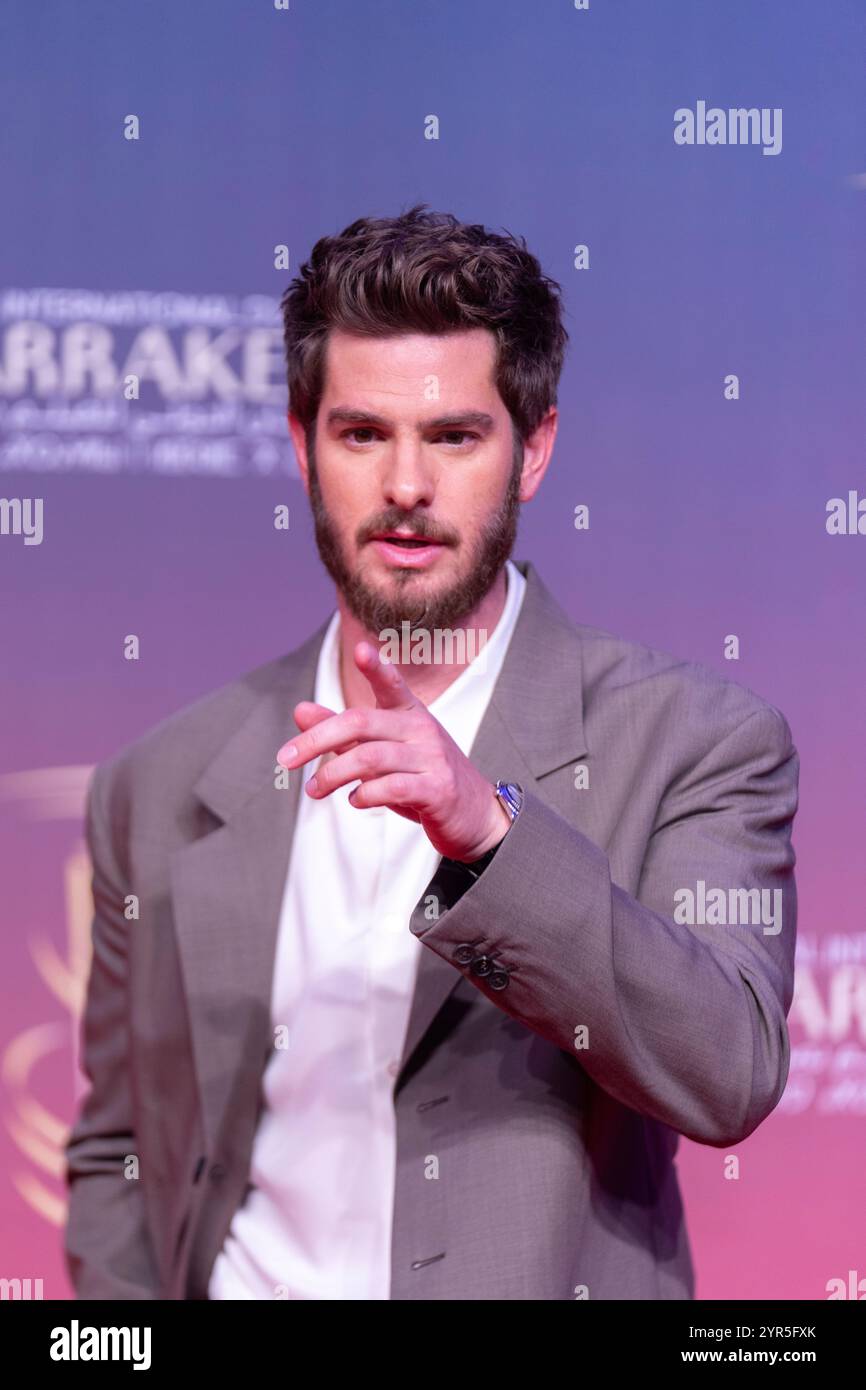 American British actor Andrew Garfield poses for a photo during the ...