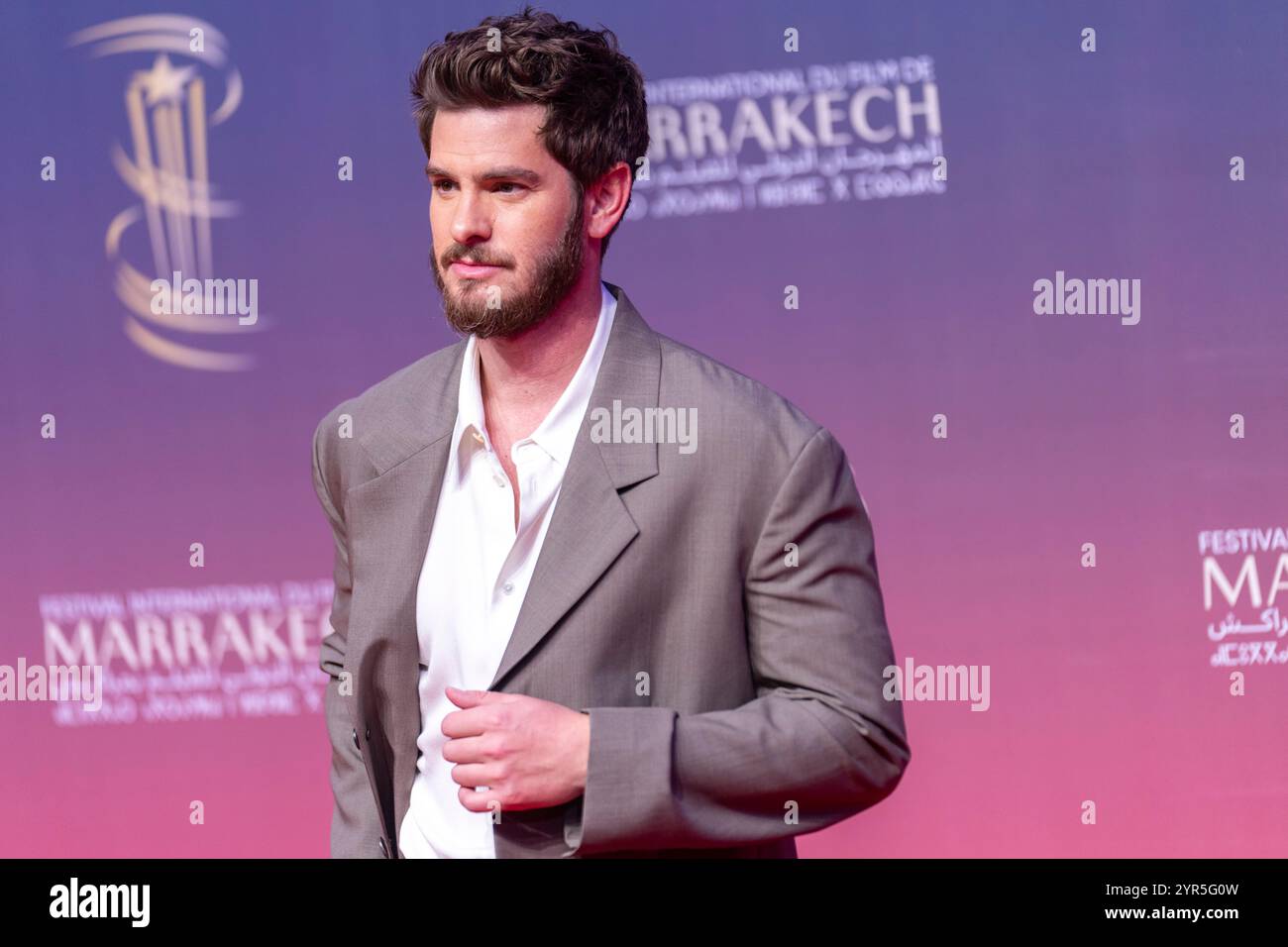 American British actor Andrew Garfield poses for a photo during the ...