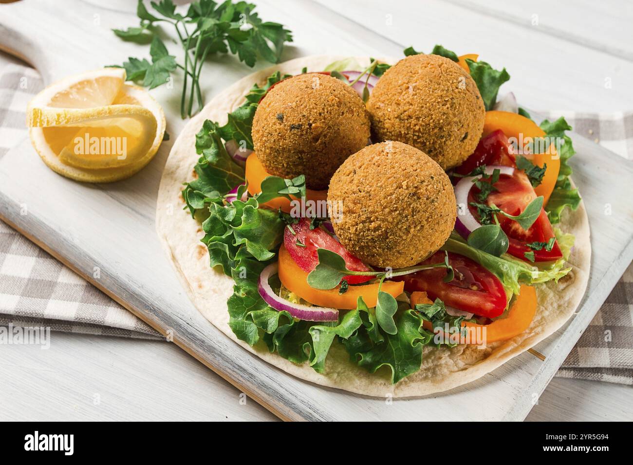 Roast vegetables falafel hi-res stock photography and images - Alamy