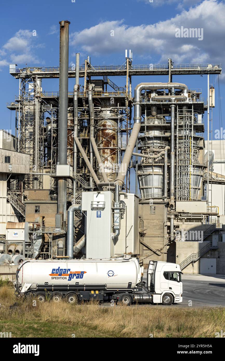 Kalkwerk Schaefer Kalk, plant for the production of lime, production ...