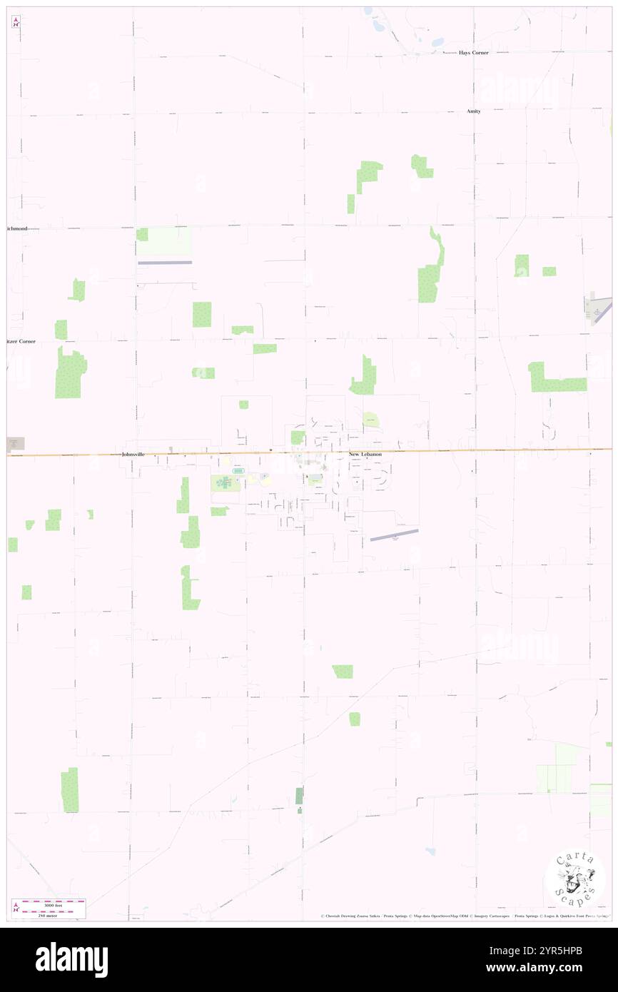 Lebanon ohio map Cut Out Stock Images & Pictures - Alamy