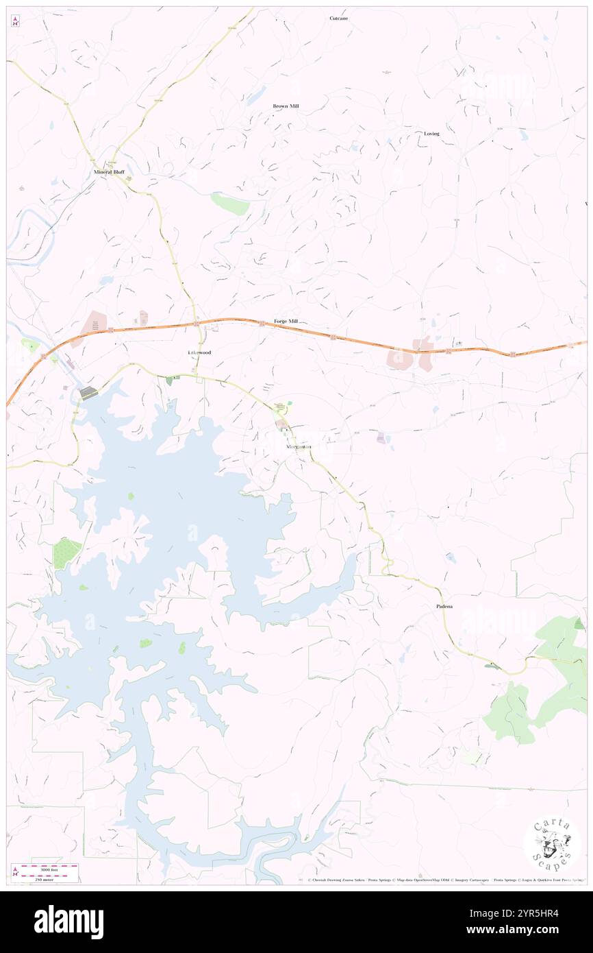 Morganton map Cut Out Stock Images & Pictures - Alamy