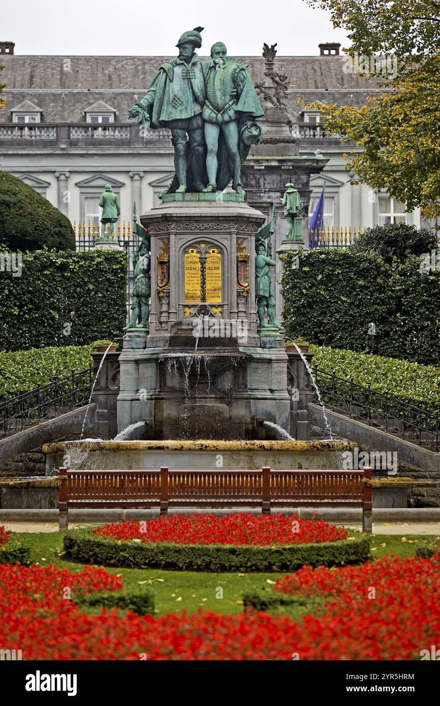 Small Zabel Square in neo-Renaissance style with the sculpture of the ...
