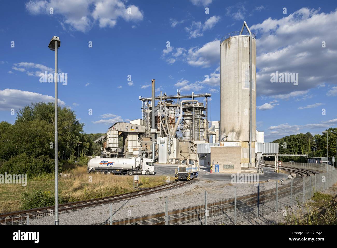 Kalkwerk Schaefer Kalk, plant for the production of lime, production ...