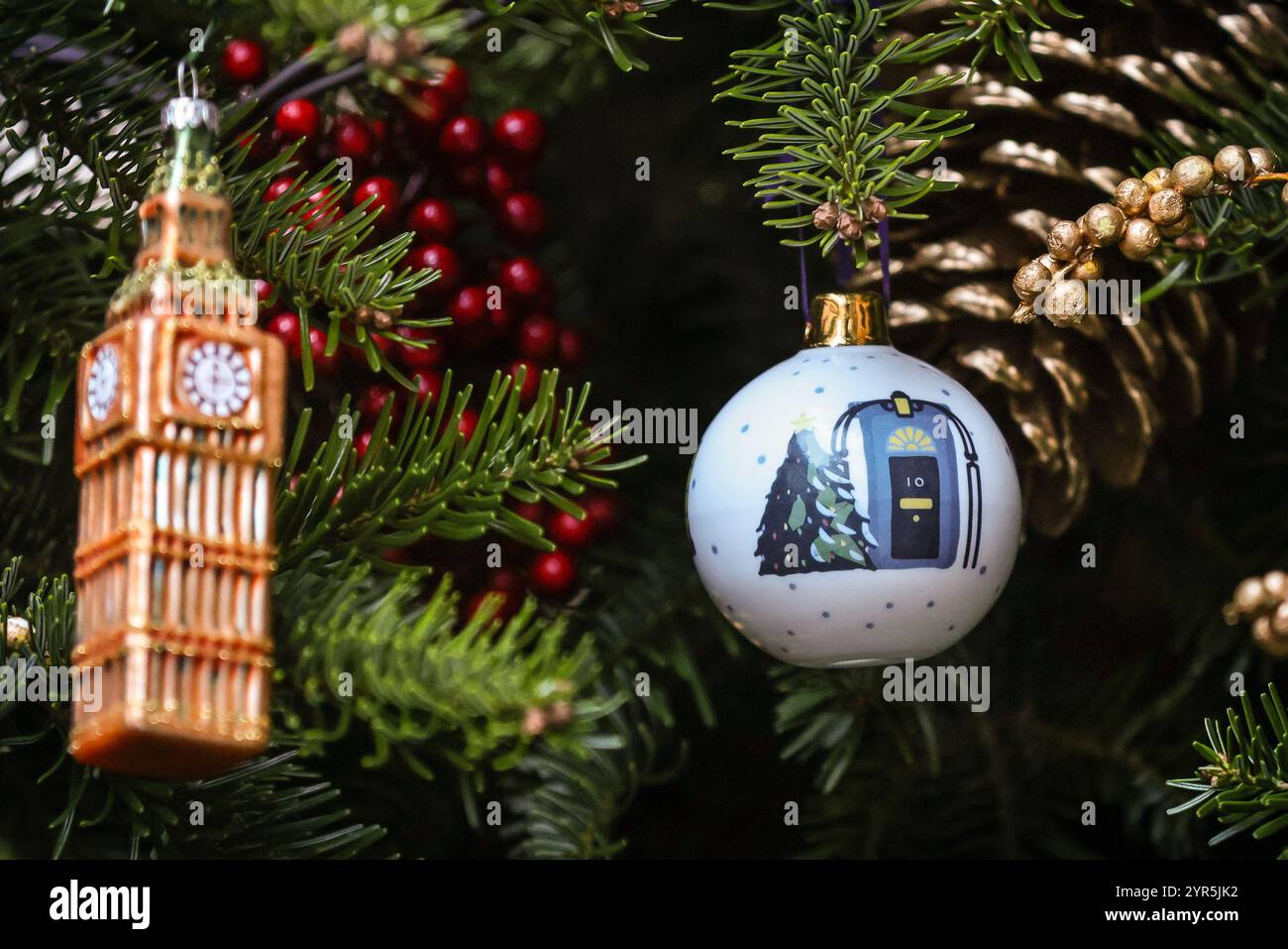London, UK. 02nd Dec, 2024. Every year, the tree features a special ...