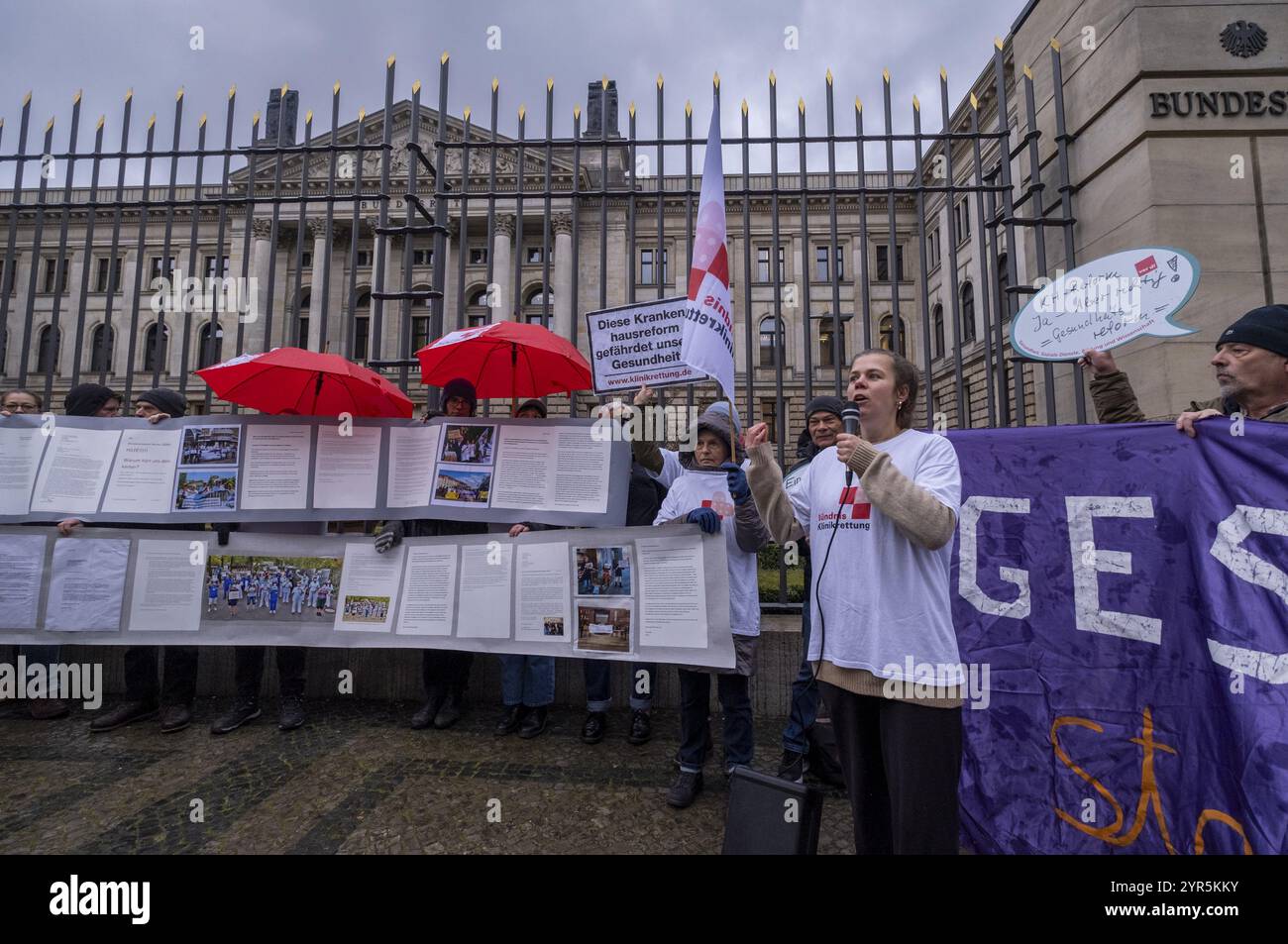 Germany, Berlin, 22 November 2024, Action against hospital reform ...