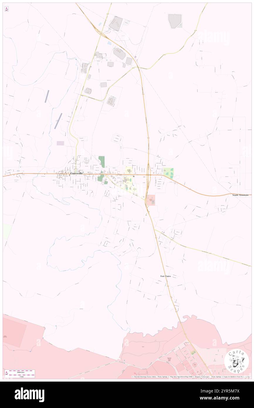Coryell county map hi-res stock photography and images - Alamy