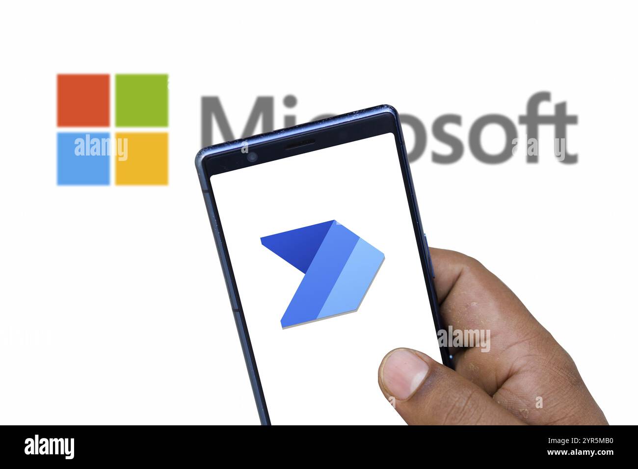 Microsoft Azure logo on smartphone Stock Photo - Alamy