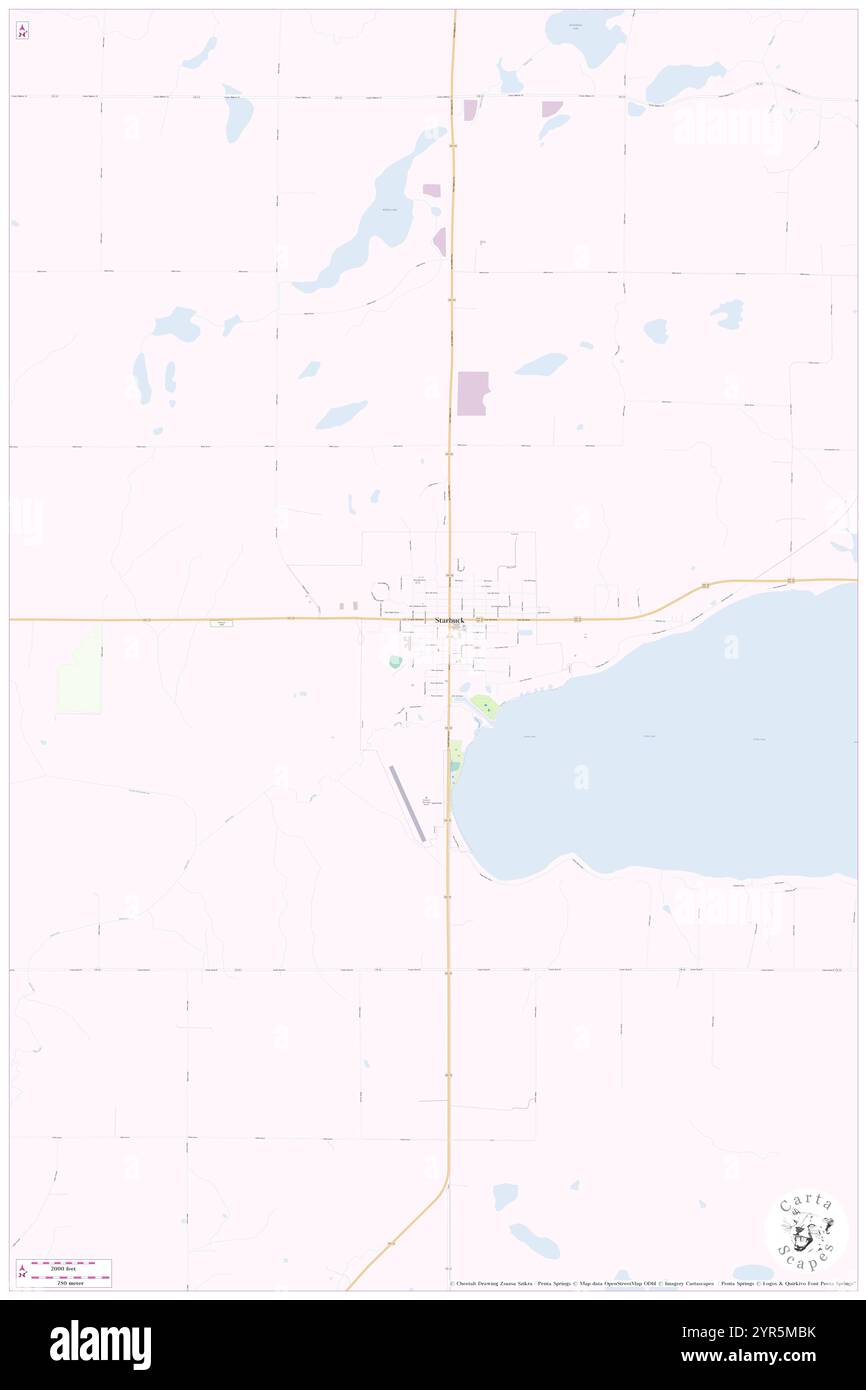Map of starbuck minnesota Cut Out Stock Images & Pictures - Alamy