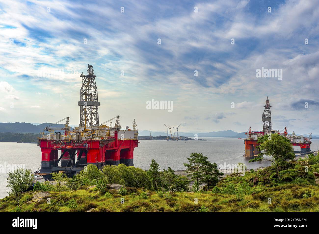 Oil rig, Rorvika, Anneland, Rorvika, Norway, Europe Stock Photo - Alamy