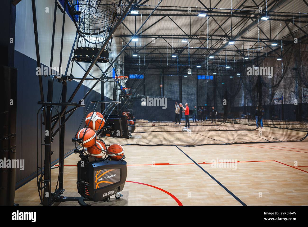 Indoor Basketball Facility with Shooting Machine and Multiple Courts ...