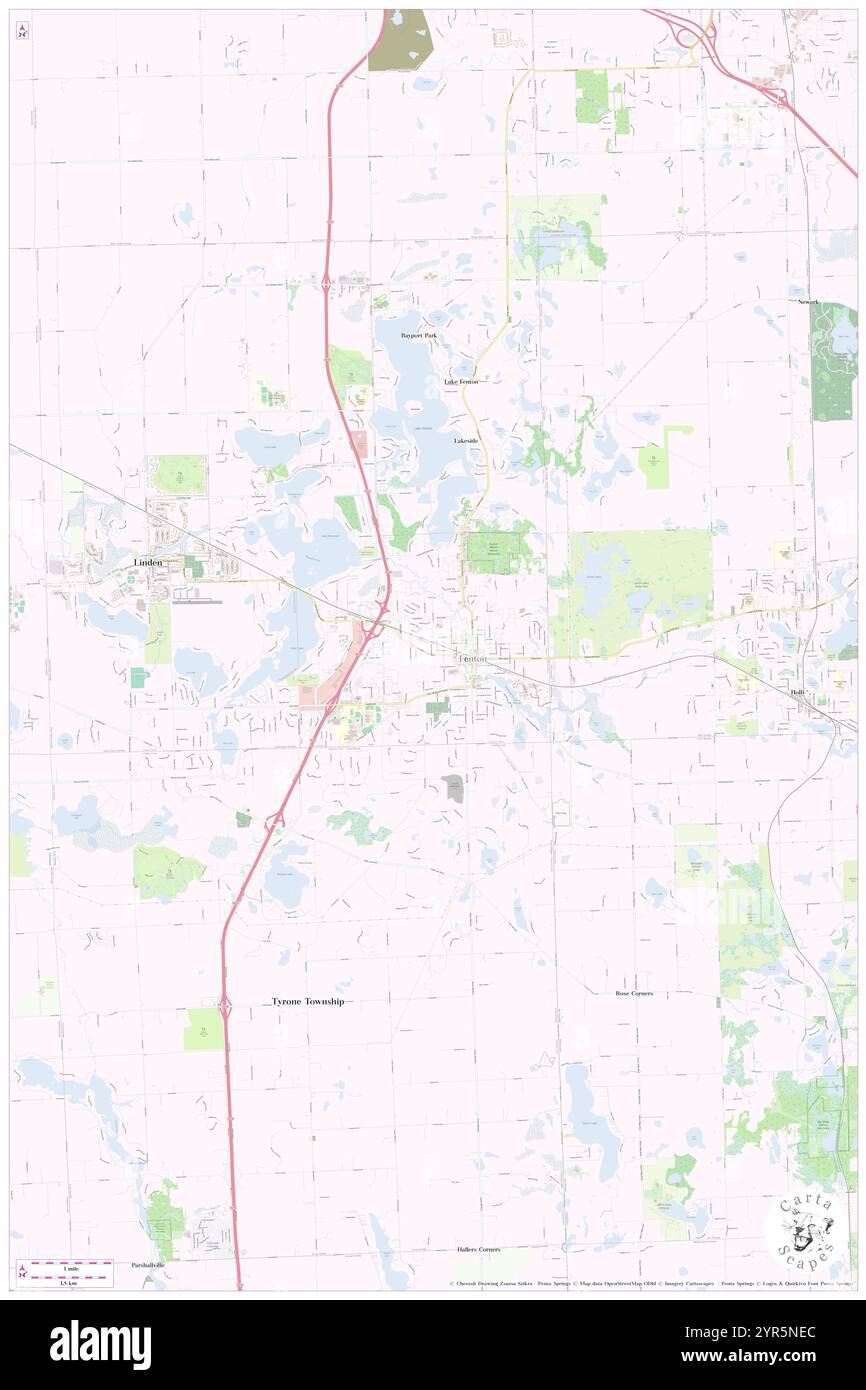 Fenton michigan map Cut Out Stock Images & Pictures - Alamy