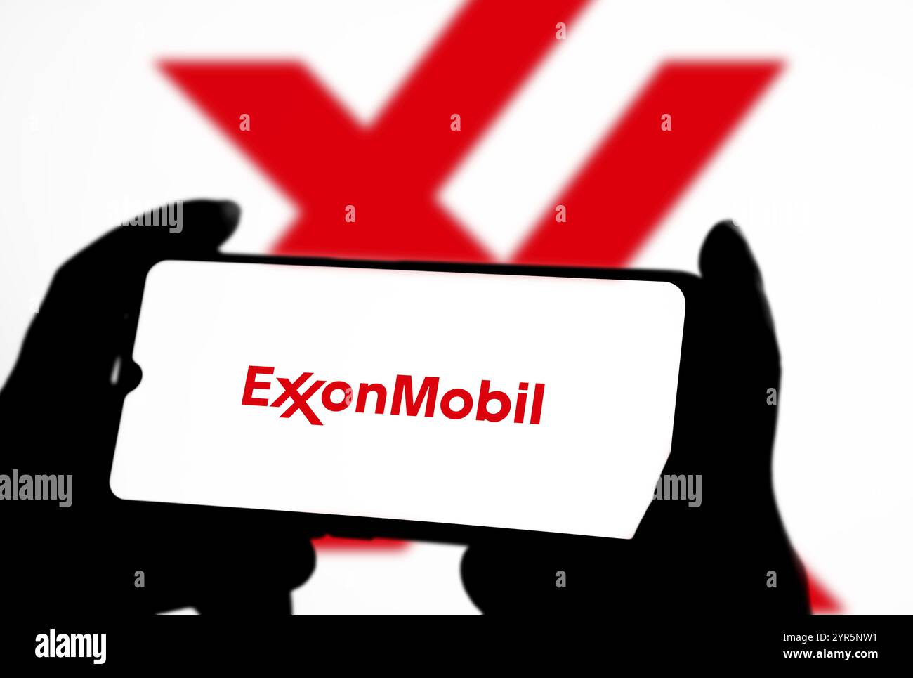 Exxonmobil logo on smartphone Stock Photo - Alamy