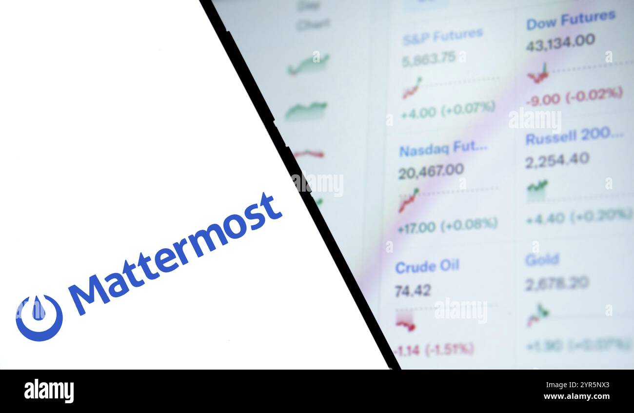 Mattermost logo is displayed on smartphone. Mattermost is a self-hosted ...