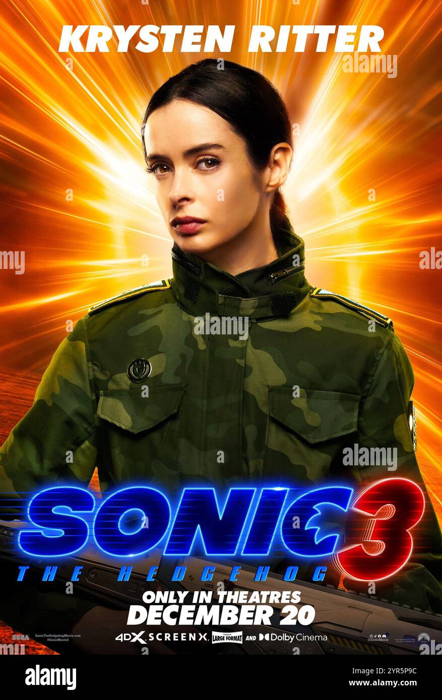 SONIC THE HEDGEHOG 3, character poster, Krysten Ritter, 2024 ...