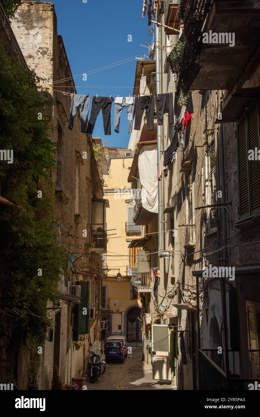 Narrow alleys naples italy hi-res stock photography and images - Alamy