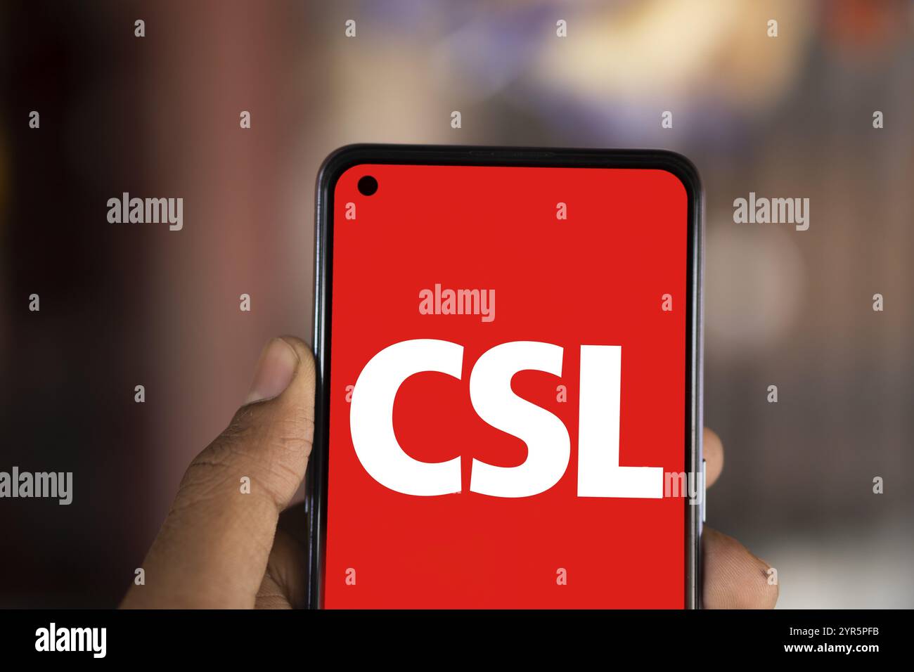 CSL logo is displayed on smartphone. CSL Limited is an Australian ...