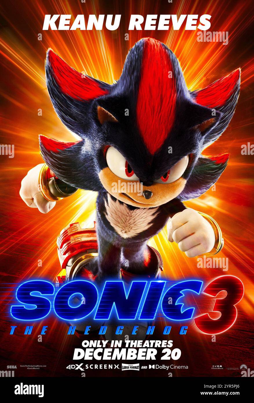 SONIC THE HEDGEHOG 3, Shadow (voice: Keanu Reeves), 2024. © Paramount ...