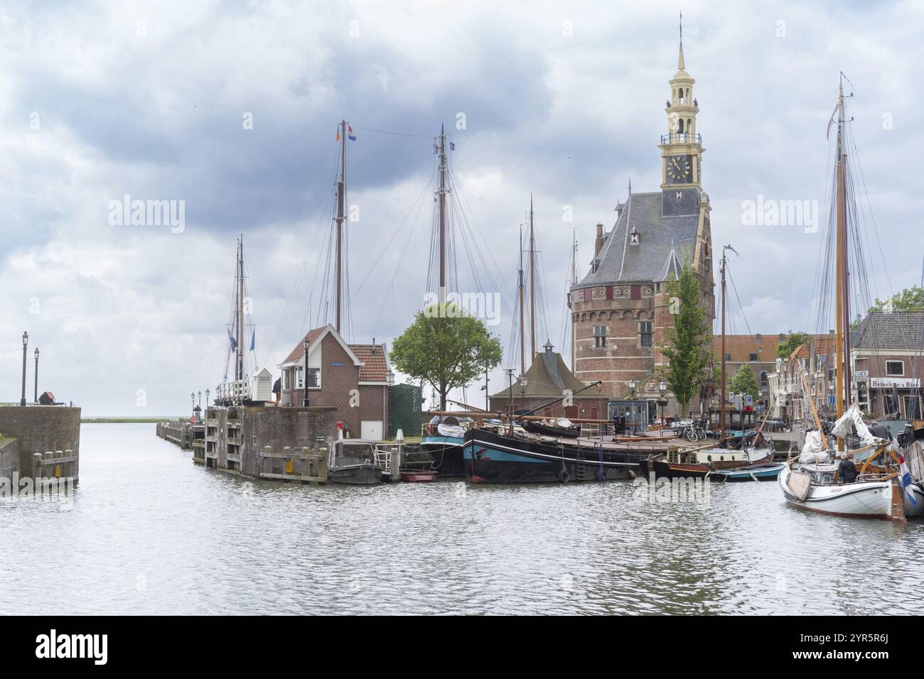 Dutch sailing boat on the pier Stock Photo - Alamy