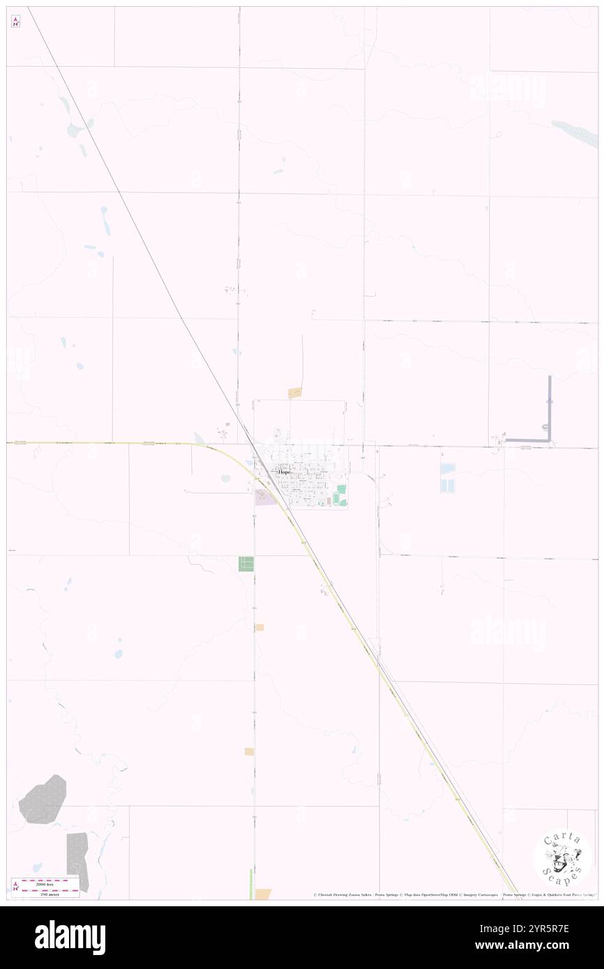 Hope north dakota map Cut Out Stock Images & Pictures - Alamy