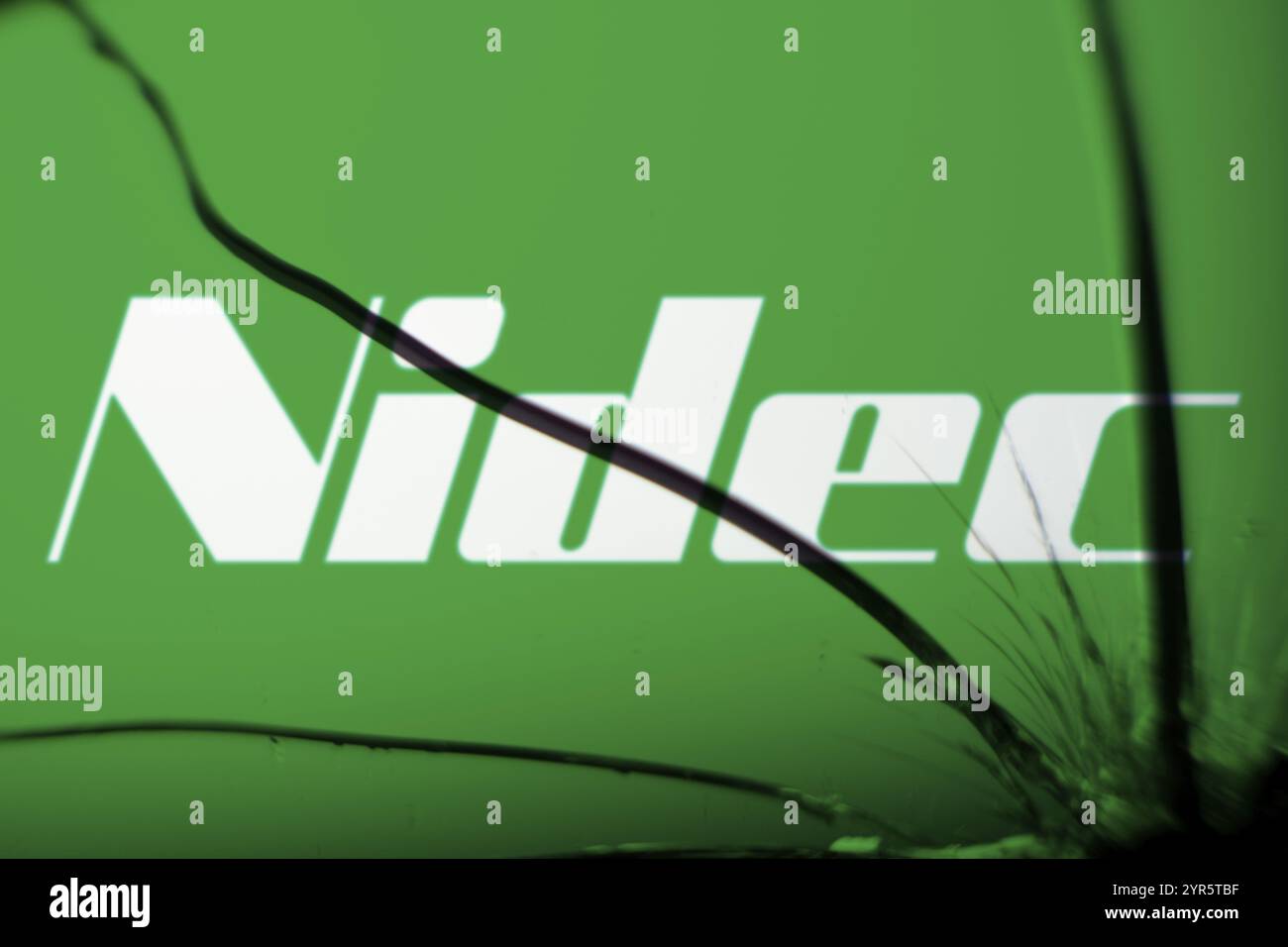 Nidec logo is visible on the broken glass. Nidec Corporation is a ...