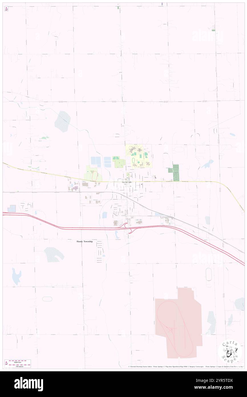 Fowlerville michigan map Cut Out Stock Images & Pictures - Alamy