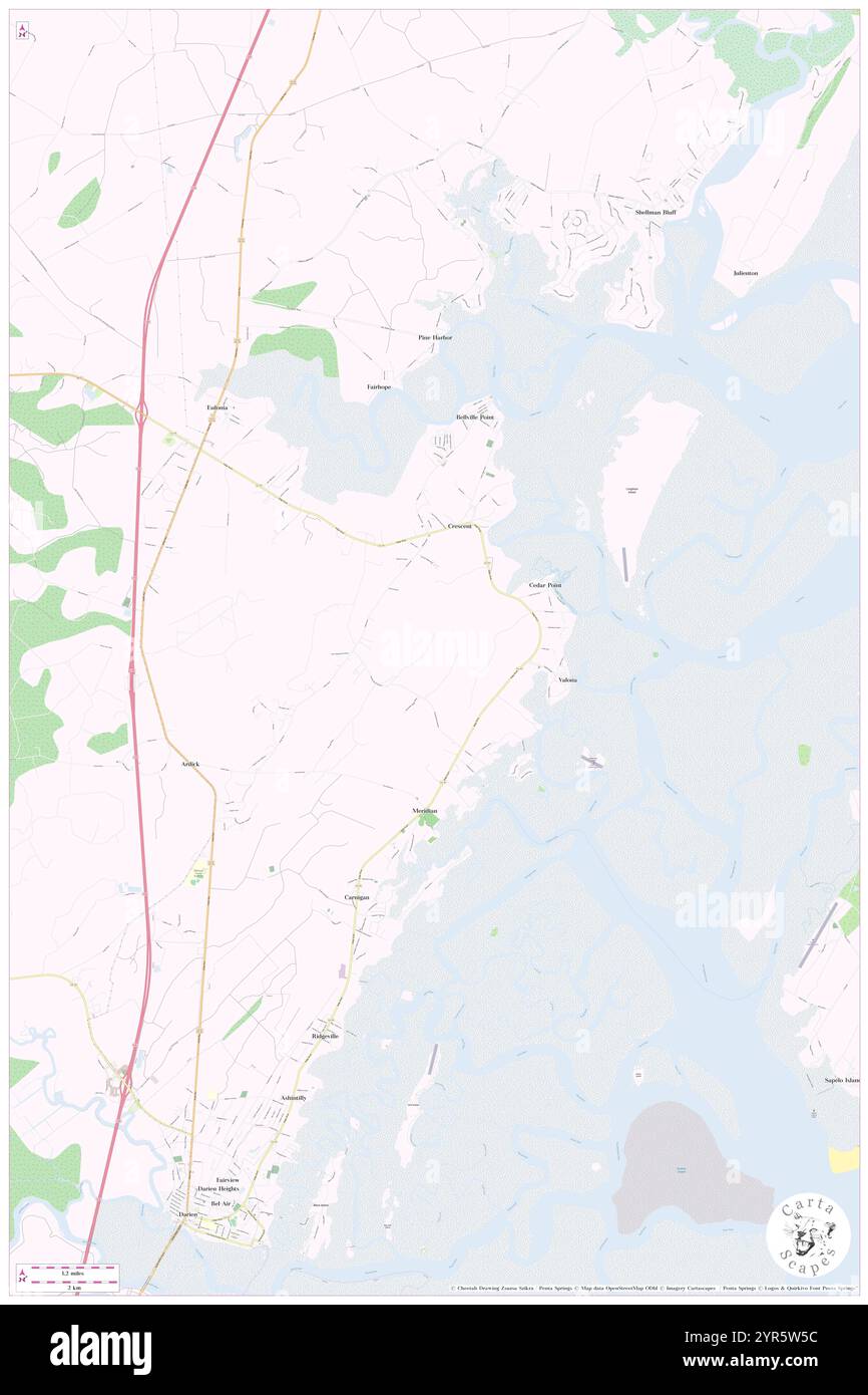 Mcintosh georgia map hi-res stock photography and images - Alamy