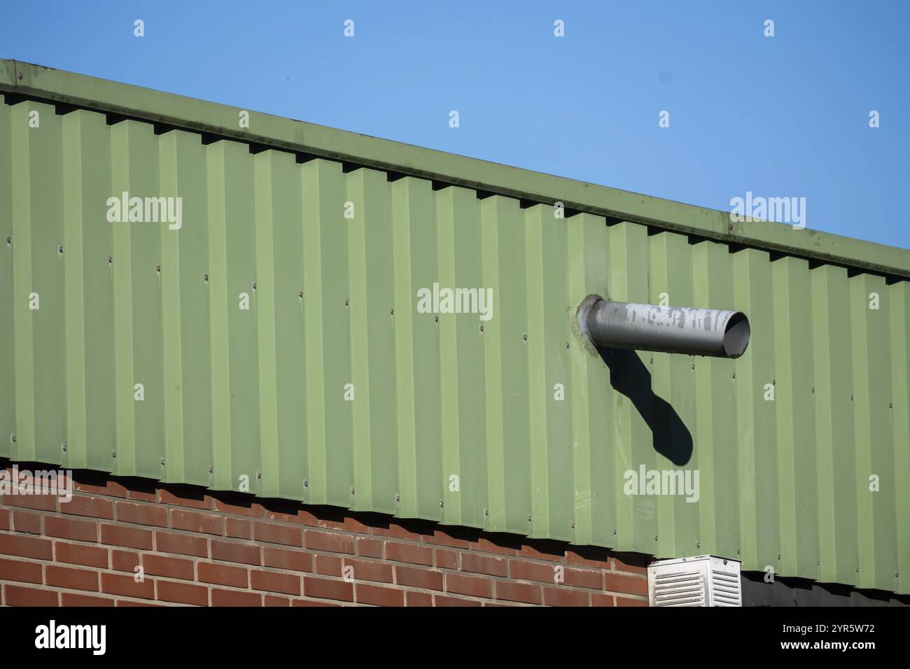 Details of an unused old industrial building Stock Photo - Alamy