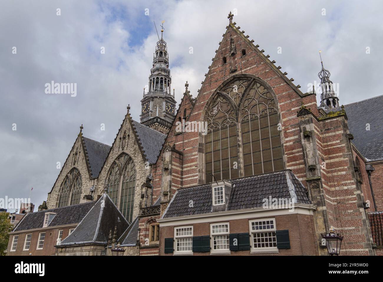 Large Gothic church with impressive architecture and pointed towers ...