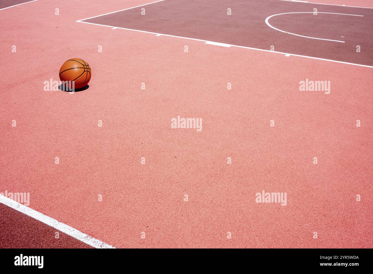 Plastic playing surface for basketball outdoor Stock Photo - Alamy